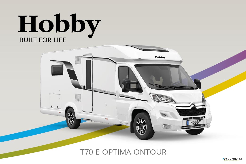 Hobby Optima OnTour T70 E Model 2022 - Cannenburg Caravans en Campers ...