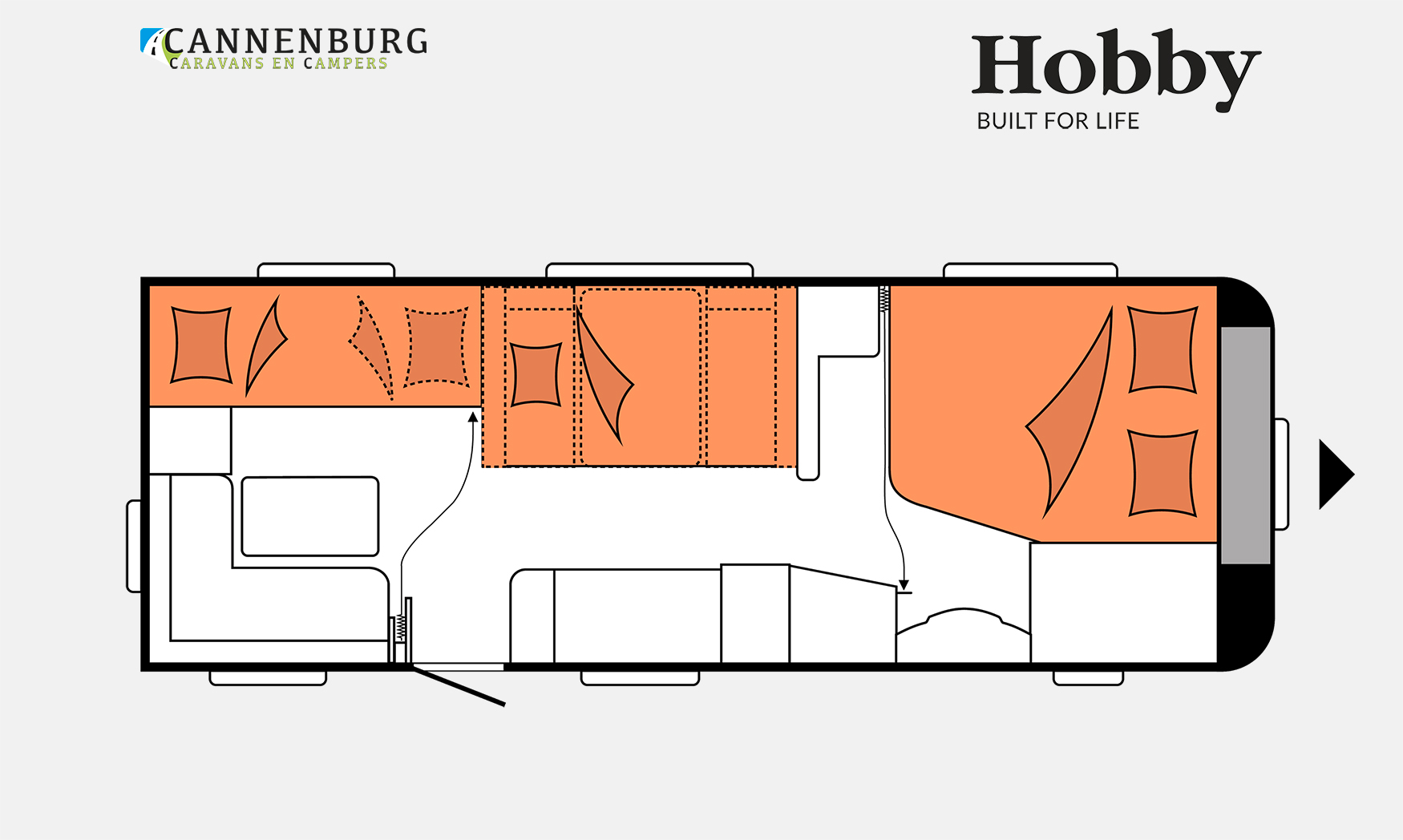 Hobby Excellent Edition 650 KMFe Model 2023 - Cannenburg Caravans en ...