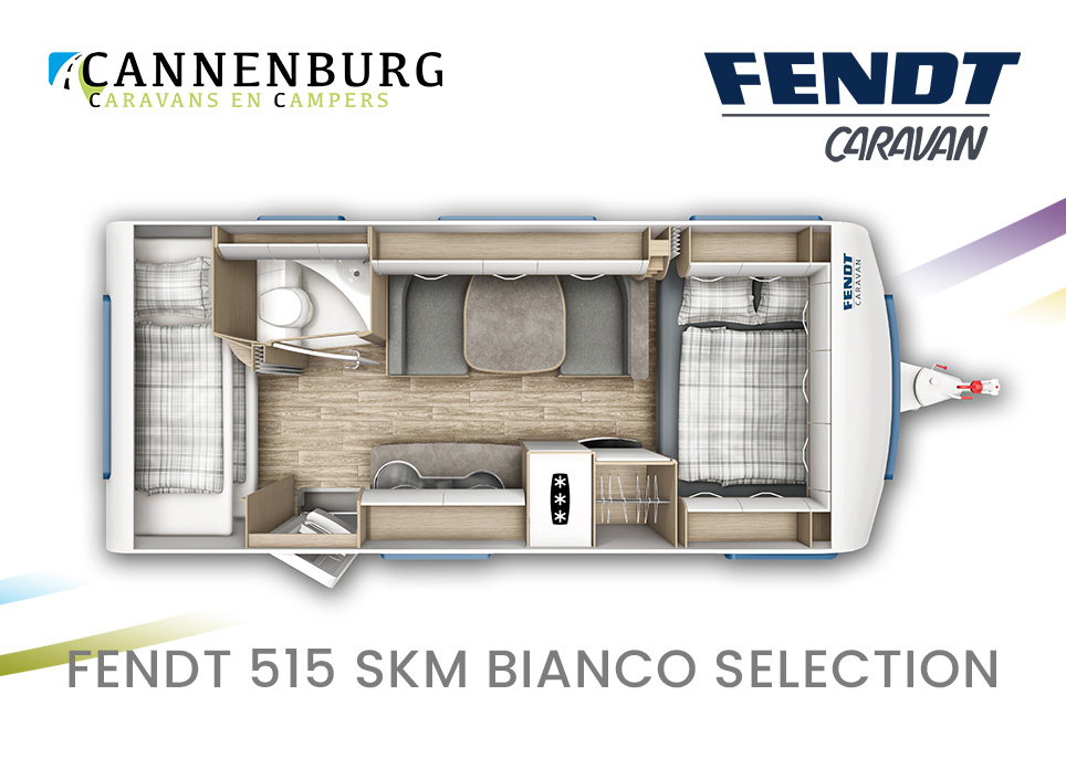 Fendt Bianco Selection 515 SKM Model 2024 caravan - Cannenburg Caravans ...