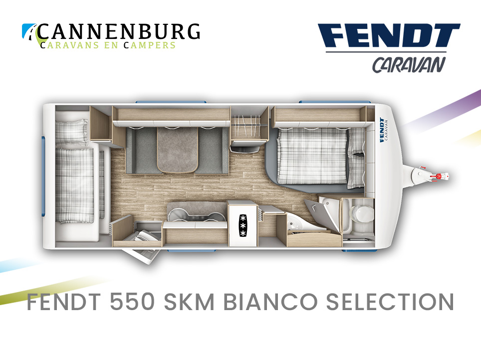 Fendt Bianco Selection 550 SKM Model 2024 caravan - Cannenburg Caravans ...