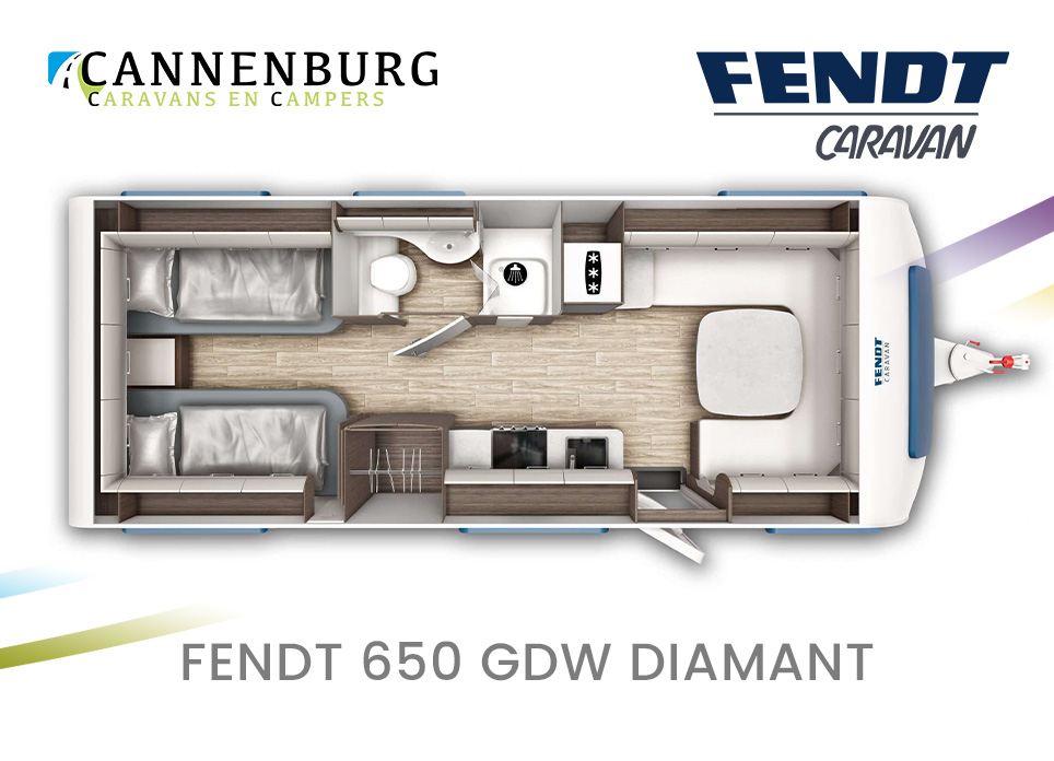 Fendt Diamant 650 GDW model 2024 caravan - Cannenburg Caravans en ...