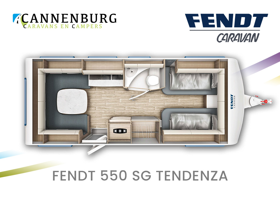 Fendt Tendenza 550 SG Model 2025 caravan - Cannenburg Caravans en ...