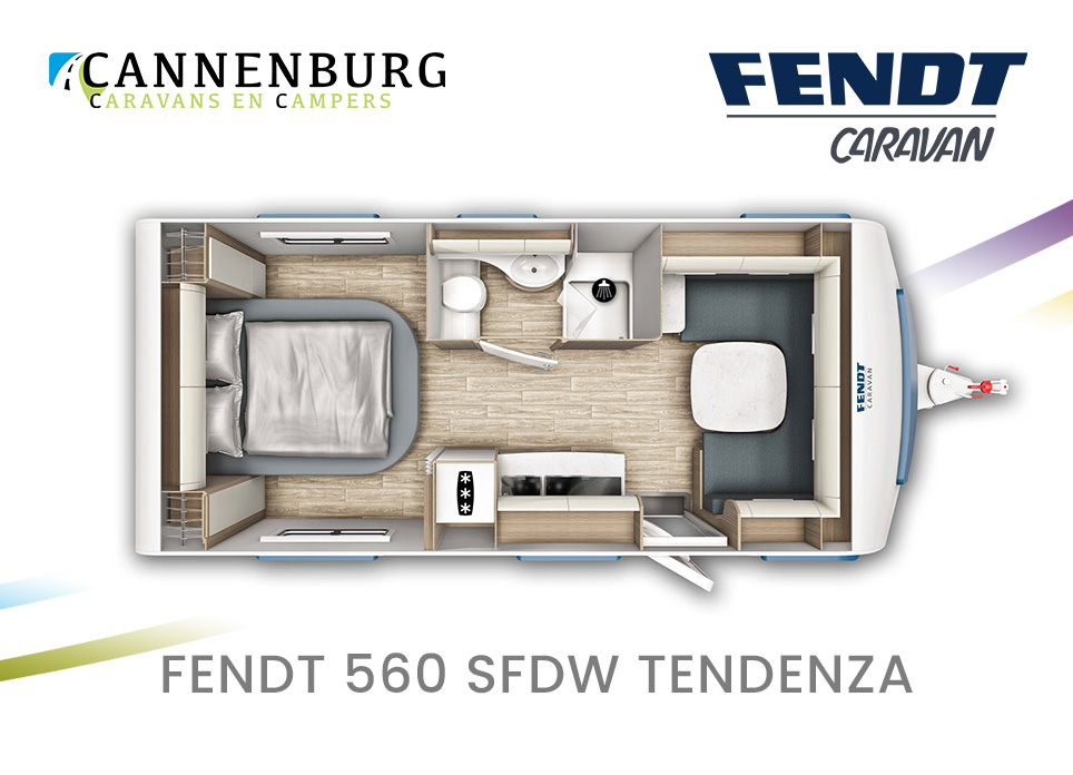 Fendt Tendenza 560 SFDW Model 2024 caravan - Cannenburg Caravans en ...