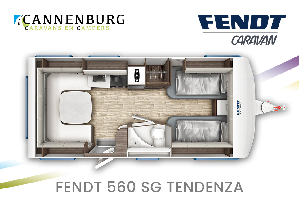 Fendt Tendenza 560 SG Model 2025 caravan - Cannenburg Caravans en ...