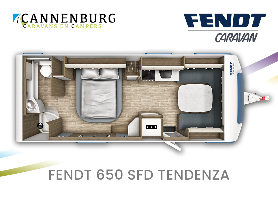 Fendt Tendenza 650 SFD Model 2024 caravan - Cannenburg Caravans en ...