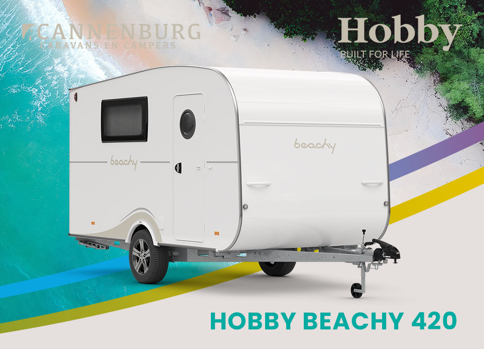 Hobby Beachy 420 model 2025 caravan - Cannenburg Caravans en Campers ...