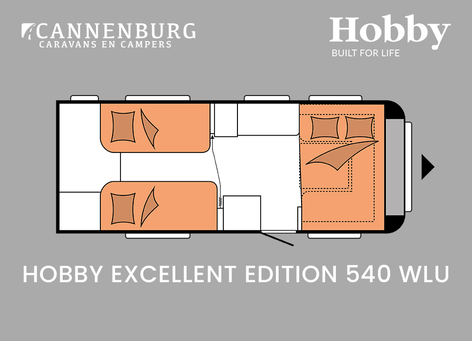 Hobby Excellent Edition 540 WLU model 2024 caravan - Cannenburg ...