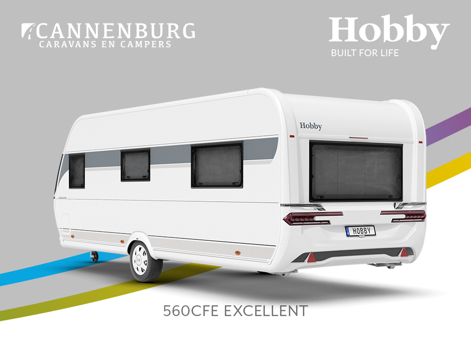 Hobby Excellent 560 CFe Model 2024 caravan - Cannenburg Caravans en ...