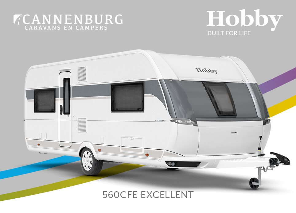 Hobby Excellent 560 CFe Model 2024 caravan - Cannenburg Caravans en ...