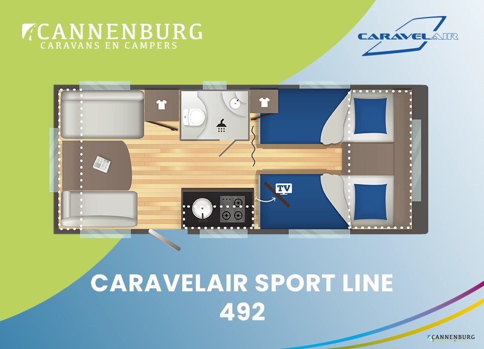 Caravelair Sport Line 492 caravan modeljaar 2026 - Cannenburg Caravans ...