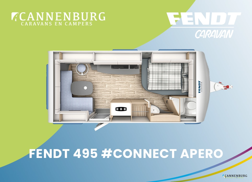 Fendt Apero #connect 495 caravan modeljaar 2026 - Cannenburg Caravans ...