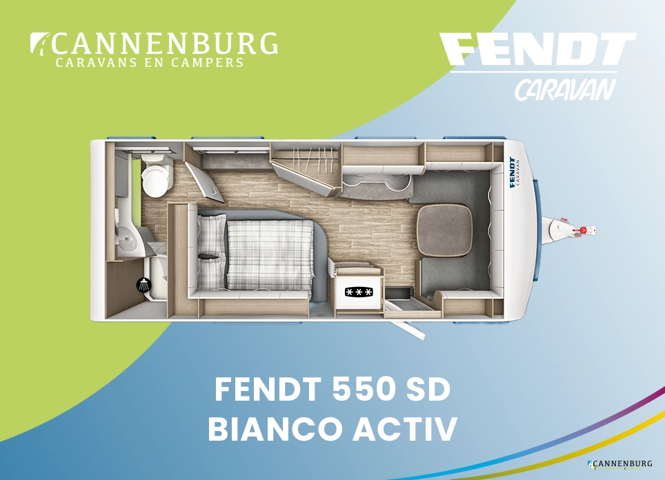 Fendt Bianco Activ 550 SD caravan modeljaar 2026 - Cannenburg Caravans ...