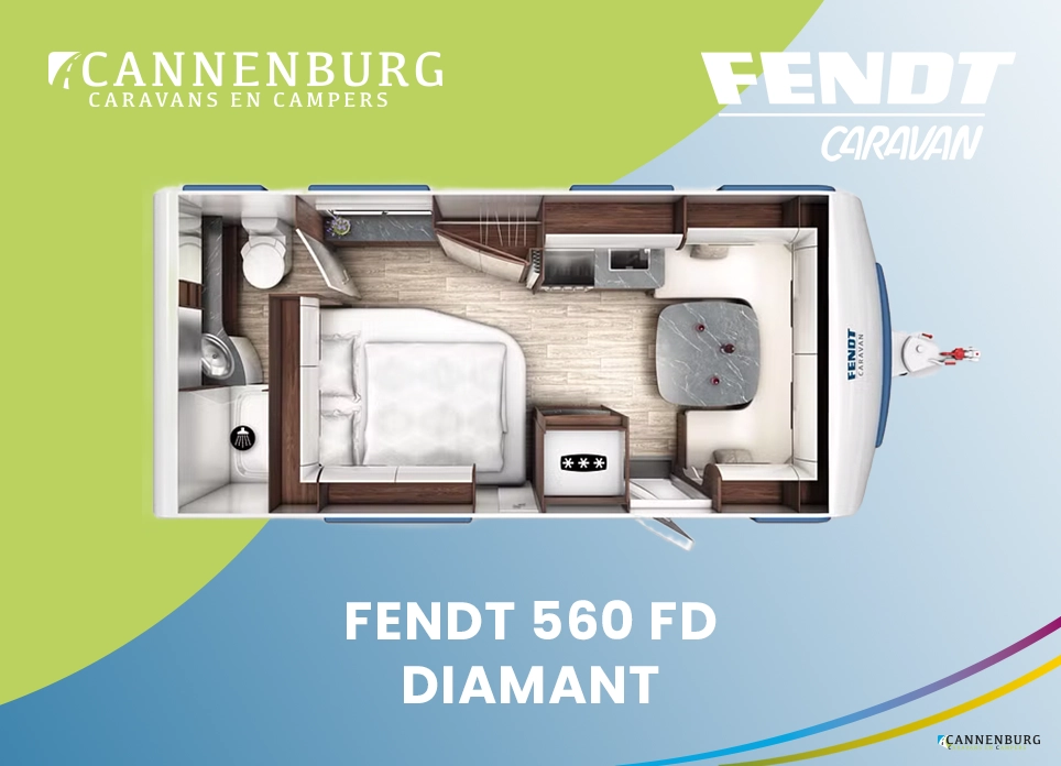 Fendt Diamant 560 FD caravan modeljaar 2026 - Cannenburg Caravans en ...
