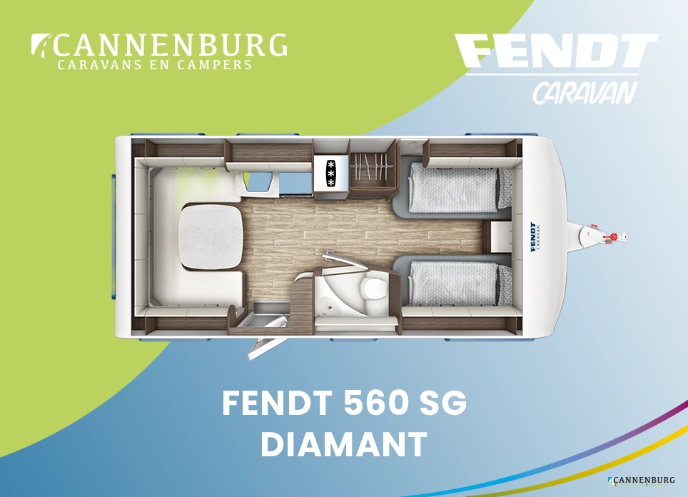 Fendt Diamant 560 SG caravan modeljaar 2026 - Cannenburg Caravans en ...
