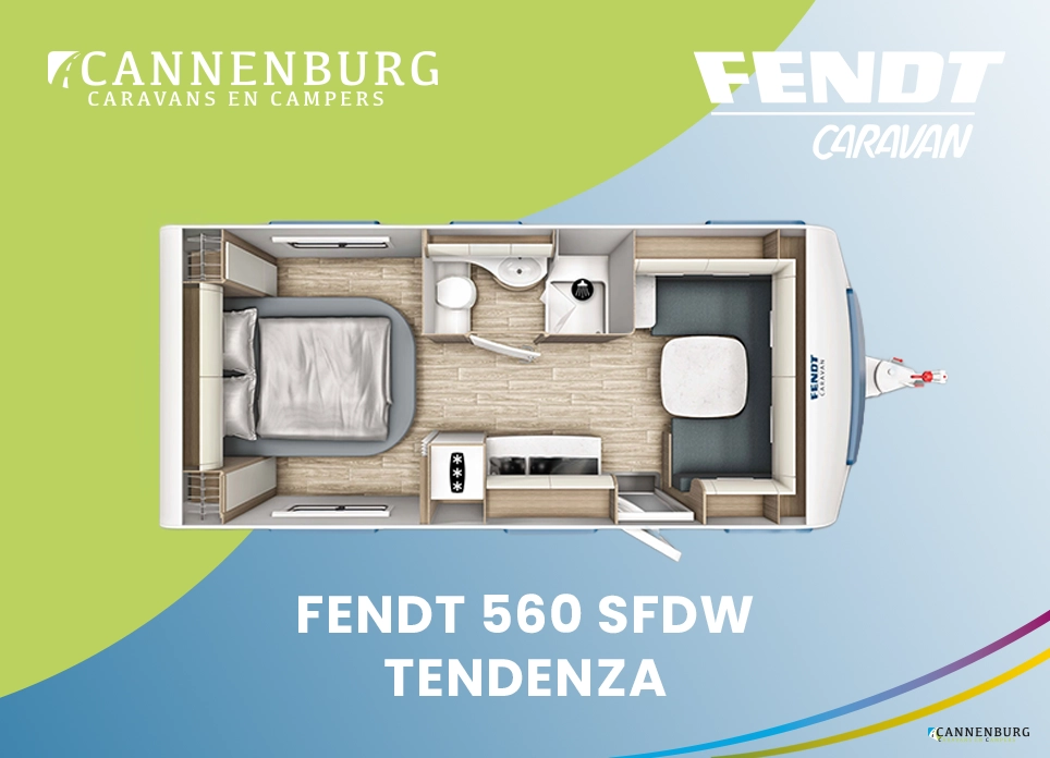 Fendt Tendenza 560 SFDW caravan modeljaar 2026 - Cannenburg Caravans en ...