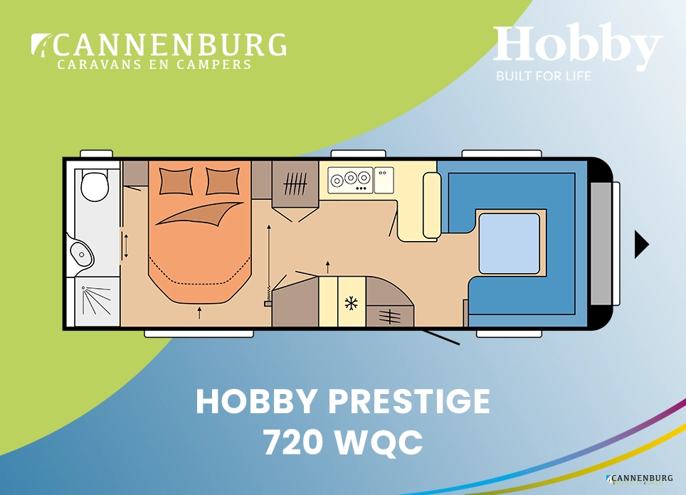 Hobby Prestige 720 WQC caravan modeljaar 2026 - Cannenburg Caravans en ...